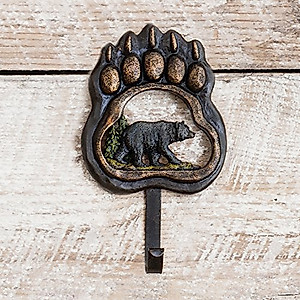 BLACK FOREST DECOR Bear Paw Wilderness Single Hook