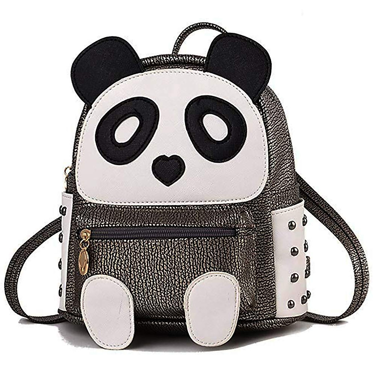 H&N Fashion Cute Panda Backpack for Girls and Boys Leather Small Travel Shoulder/Book Bag