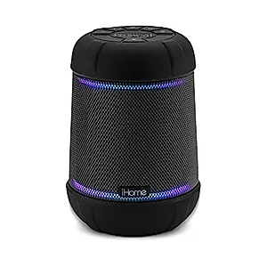 iHome iBT158 Smart Bluetooth Speaker - With Alexa Built-In and Color Changing LED Lights - Perfect Portable Audio Device for Parties, Outdoors, and Other Events