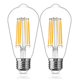 DORESshop E26 LED Bulbs 60 Watt LED Equivalent, Light Bulbs, 6W Led Light Bulb, Led Bulbs, Non-dimmable Vintage Style Antique Light Bulbs, Soft White Light Bulbs 2700K, Bedroom, Dimming Room, Bar