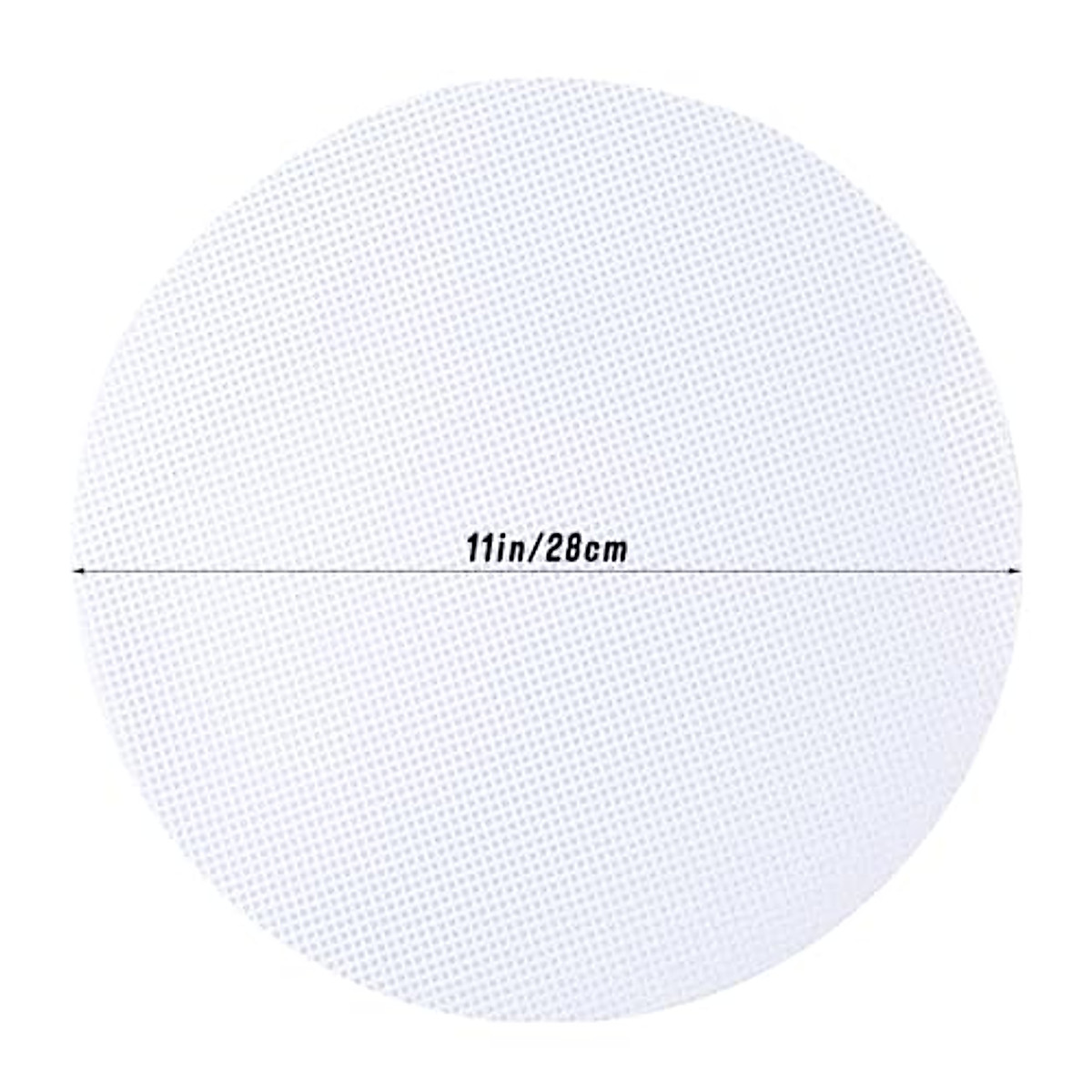 Inchant 5Pcs Kitchen Silicone Steamer Mesh Non-Stick Pad Round Shape Dumplings Mat Steamed Buns Baking Pastry Dim Sum Mesh（11" Diameter）