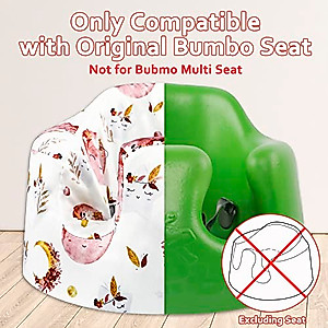 Baby Seat Cover Compatible with Bumbo Seat, Summer Cool Breathable Seat Cover for Baby Girl Boy, Soft Removable Cover for Baby Seat, Machine Washable, Moon Star