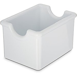 Carlisle FoodService Products 455002 Styrene Sugar Caddy, White