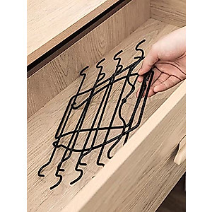 HAODOPSTY 8 Tier Tank Top Hanger, Metal Folding Bra Hanger for Closet (Matt Black, 1)