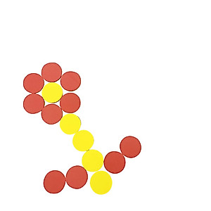 SEETOOOGAMES 1 inch Two-Color Counters, Red/Yellow, Educational Counting, Sorting, Patterning, Grouping & Math Bingo Chips, 400 Pieces