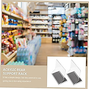 KITANDOVE 2pcs Product Sorting Divider Bookcase Dividers Snacks Dividers Goods Classification Boards Shelf Dividers for Supermarkets Supermarket Supply Classification Plates Clear Plastic
