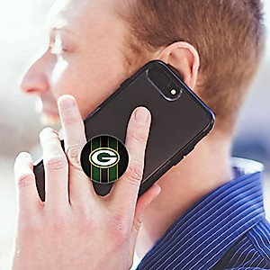 MIULHPA (3 Pack )Multifunction Football Team Cell Phone Stand Holder and Grip. Foldable Phone Kickstand Mount Compatible for Smartphones (Green Yellow Design)