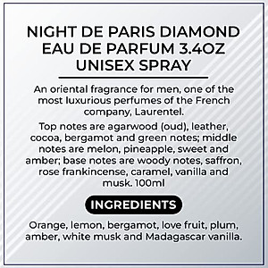 Night De Paris DIAMOND Eau De Parfum 3.4oz Unisex Spray