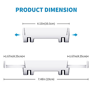 Grehge set holder, PS5 headset stand, PS5 Headphone Hook, Retractable Gaming Headsets Hanger for Sony Playstation 5, No screws, No tape, White