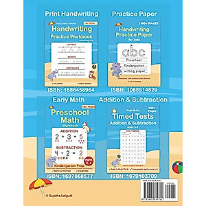 Number Tracing book for Preschoolers: Preschool Numbers Tracing Math Practice Workbook: Math Activity Book for Pre K, Kindergarten and Kids Ages 3-5