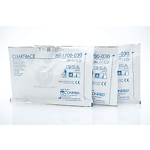 ConMed 1700-030 Cleartrace Adult ECG Electrodes, General Purpose Tape, 20" x 30" Size, Pack of 600
