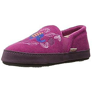 Acorn Unisex-Kid's Colby Gore Moc Slipper, Magenta Elephant, 12-13 Little Kid