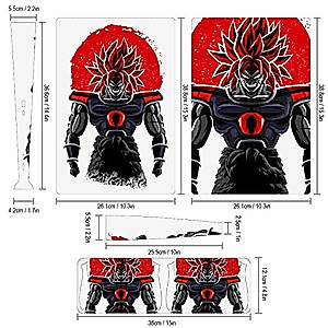 PlayStation 5 Digital edition version sticker protective cover, Legendary Rising Sun ps5 controller protective shell (compatible with ps5 Digital edition)