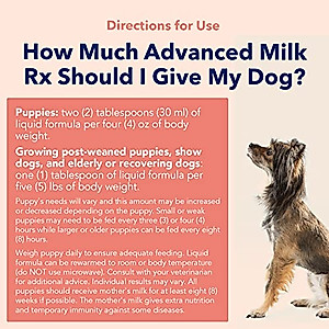 Vets Preferred Puppy Milk Replacement Formula - Dog Milk Replacer Powder Supplement for Pregnant, Lactating, Aging Dogs - Enriched with Colostrum - Nutritious Nursing Formula for Puppies - 12 Oz
