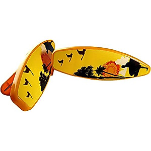 3 Set (6 Ct) ,Coconut, Yellow Surfboard, Blue Surfboard Beach Towel Clips Jumbo Size for Beach Chair, Cruise Beach Patio, Pool Accessories, Household Snacks Clip, Baby Stroller Clips by C&H Solutions