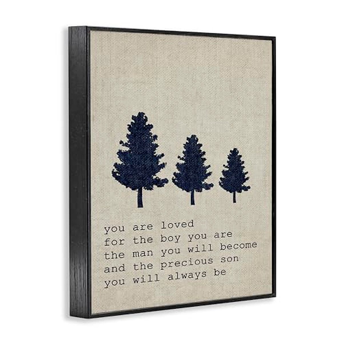 Stupell Home Décor You are Loved Son Trees Framed Giclee Texturized Art, 11 x 1.5 x 14, Proudly Made in USA