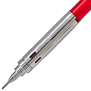 Pentel Arts GraphGear 300 Mechanical Pencil, (0.9mm) Thick line, 1-Pack, Red Barrel