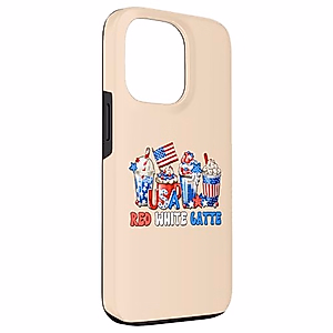 iPhone 13 Pro Funny Fourth Of July Coffee Mugs For Women Red White Latte Case