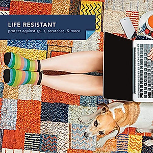 My Magic Carpet Washable Rug - Non-Slip, Stain Resistant, Waterproof, Foldable - 1 Piece Accent Living Room & Bedroom Area Rug - Pet & Kid Friendly (Patchwork Multicolor, 3X5 ft)