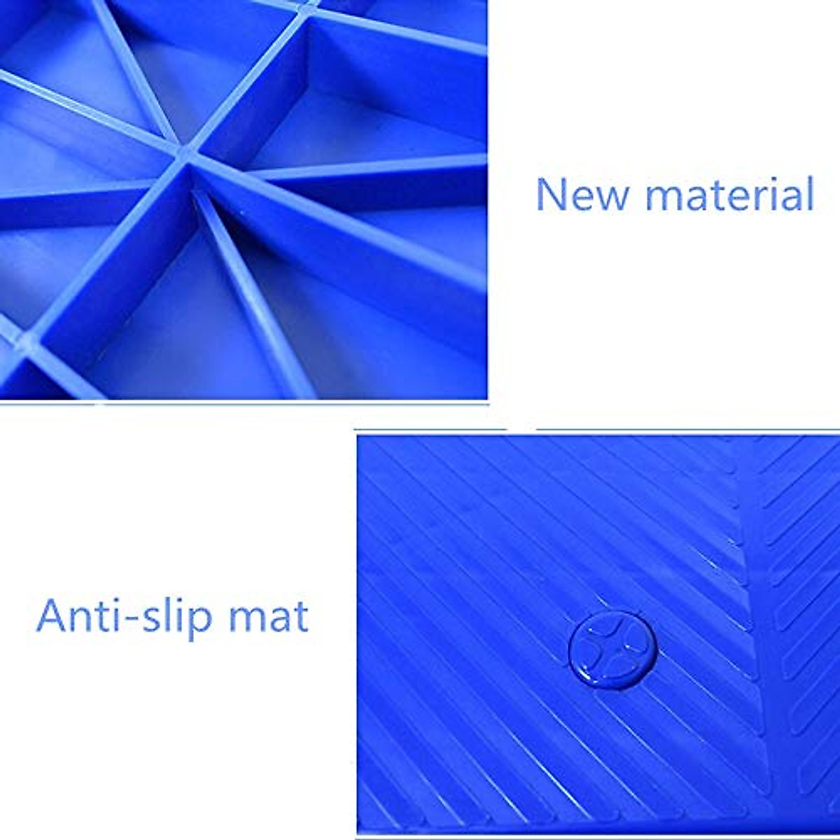 Portable Folding Handcart Double-Layer Trolley Three-Layer Flatbed Double Handrail with Guardrail Large Trolley Bearing Capacity About 600 Kg Multi Function Folding Handcart