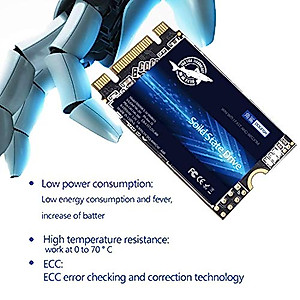 SSD SATA M.2 2242 500GB Dogfish Ngff Internal Solid State Drive High Performance Hard Drive for Desktop Laptop SATA III 6Gb/s (500GB, M.2-2242)