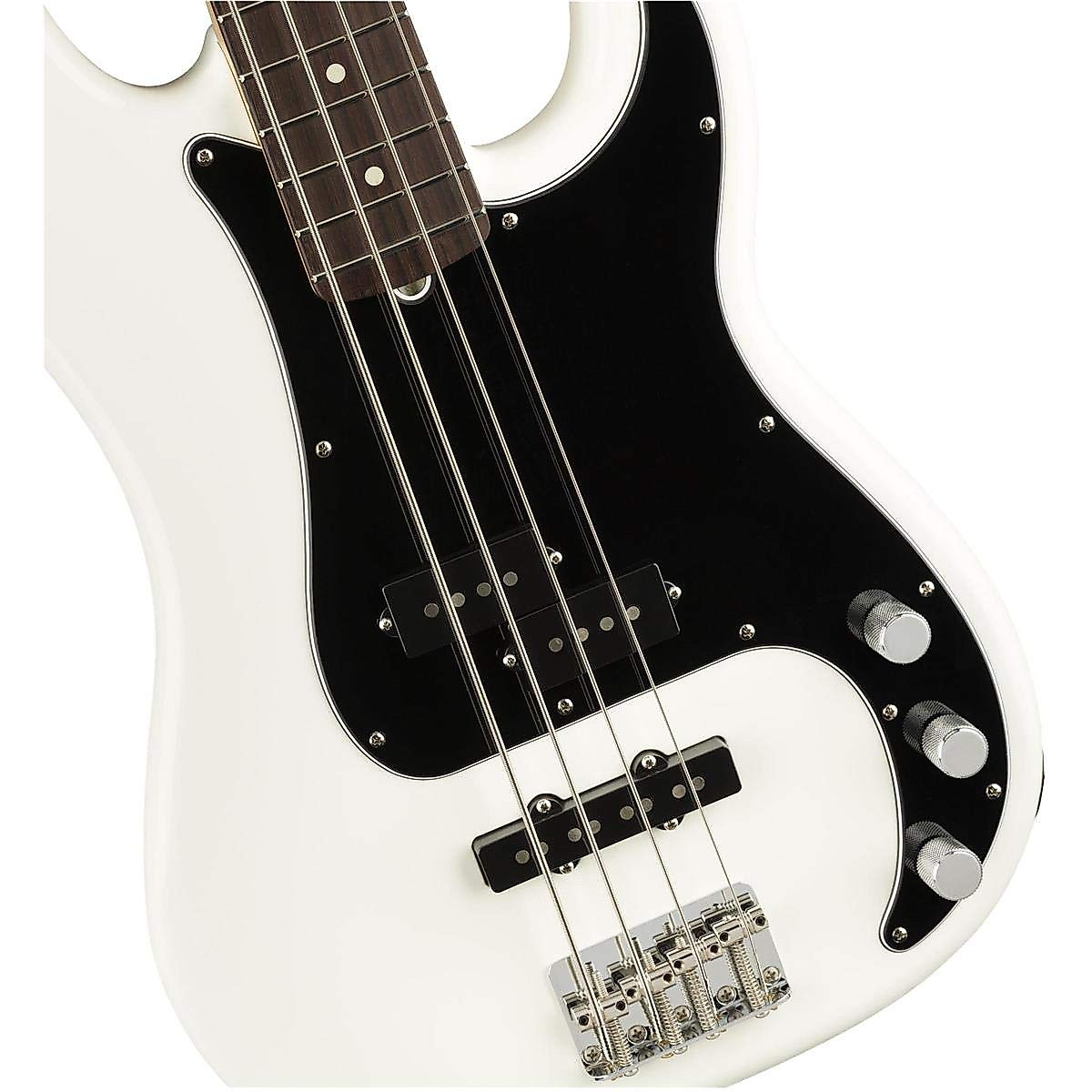 Fender American Performer Precision Bass, Arctic White, Pau Ferro Fingerboard