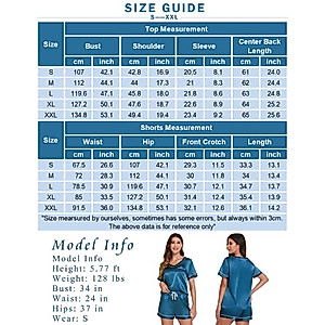 Ekouaer Women Satin Sleepwear Slip 2 Piece Pajamas Silk Pjs Short Sleeve Top and Loose Shorts Outfits Set Army Green XL