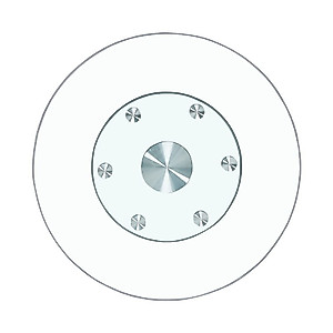 KVIVI Tempered Glass Lazy Susan Turntable,Transparent Tempered Glass Round Turntable, Tabletop Rotating Serving Tray， Large Tabletop Rotating Serving Tray 36 * 36in A