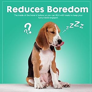 Dog Chew Toys for Aggressive Chewers - Chew Ring Interactive Medium Large Dog Puzzle Toys, Dog Chew Enrichment Toys for Boredom and Brain Stimulating Game Keeps Them Engaged