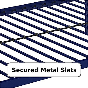 DHP Mainstays Premium Twin Over Full Metal Bunk Bed in Blue