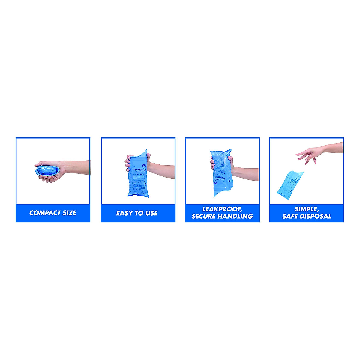TravelJohn Jr. Disposable Urinal (TJ1H) - 18 Pack