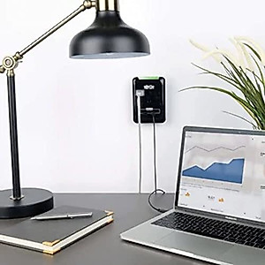 Tripp Lite Protect It! Surge Protector, 3 AC Outlets/2 USB Ports, 540 J, Black