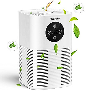 Air Purifiers for Pet,Tailulu Home Air Cleaner For Bedroom up to 600 sq.ft 22db with Fragrance Sponge for Dust Smoke Pollen Dander Hair Smell and Pet Odor, Small Air Cleaner for Office Living Room