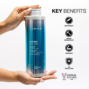 HydraSplash Hydrating Shampoo | For Fine, Medium, Dry Hair | Replenish Moisture | Add Hydration & Softness | WIth Sea Kelp & Coconut Water | 33.8 Fl Oz