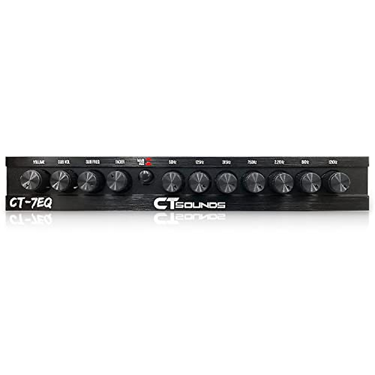 CT Sounds CT-7EQ 7 Band 1/2 Din Parametric Car Audio Equalizer