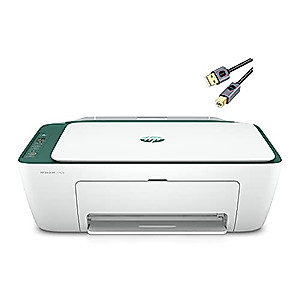 HP DeskJet 2742 Series All-in-One Color Inkjet Printer I Print Copy Scan I Wireless USB Connectivity I Mobile Printing I Up to 4800 x 1200 DPI Print Up to 7 ISO PPM I Sequoia + Printer Cable