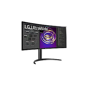 LG 34” 34BP85CN-B 21:9 QHD UltraWide™ Curved Monitor with HDR10, USB Type-C™, & AMD FreeSync™