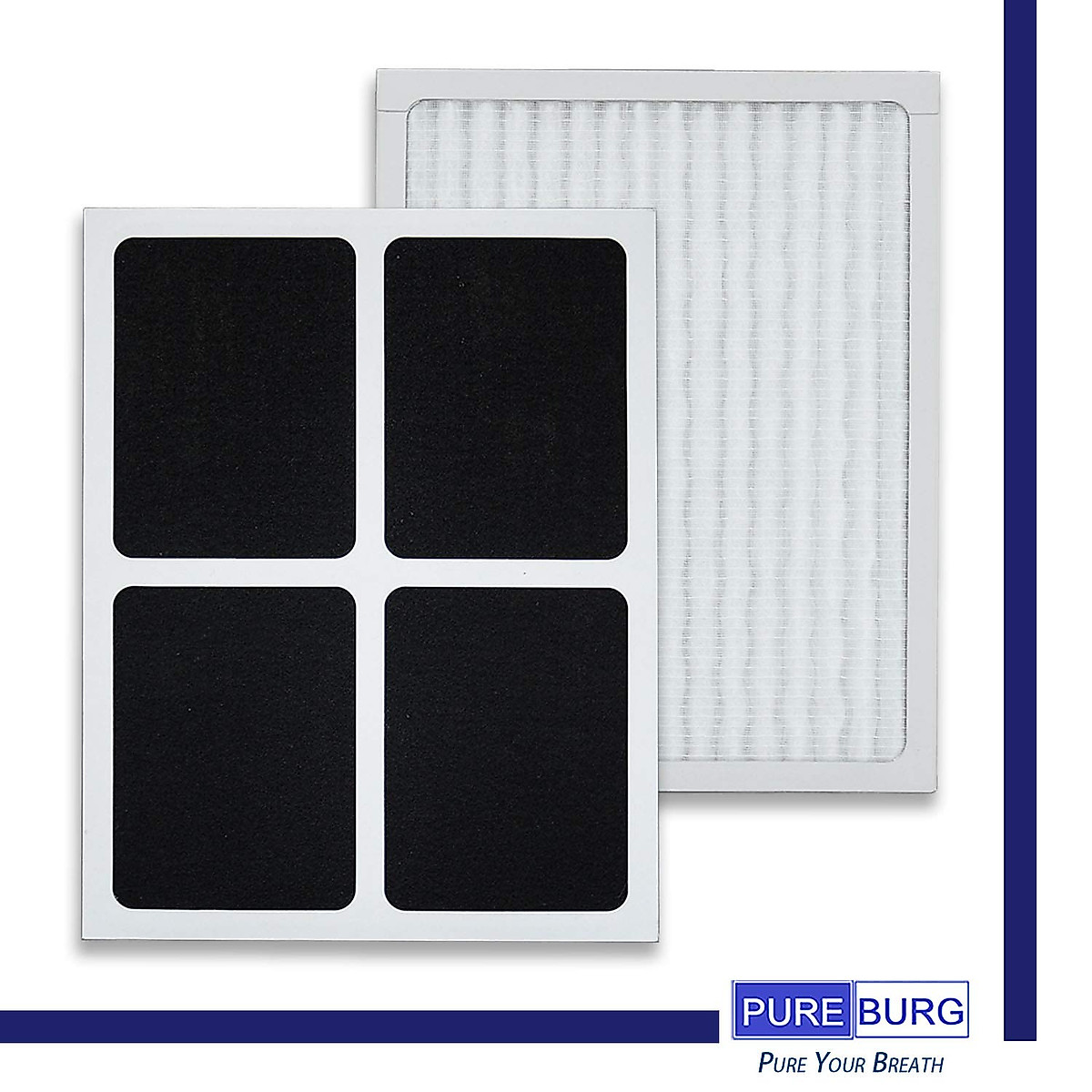 PUREBURG 2-Pack Replacement HEPA Filter Compatible with Hunter HEPAtech 30920 fits 30050 30054 30055 30065 30070 30071 30075 30080 30177 30832 30882 30883 37055 37065