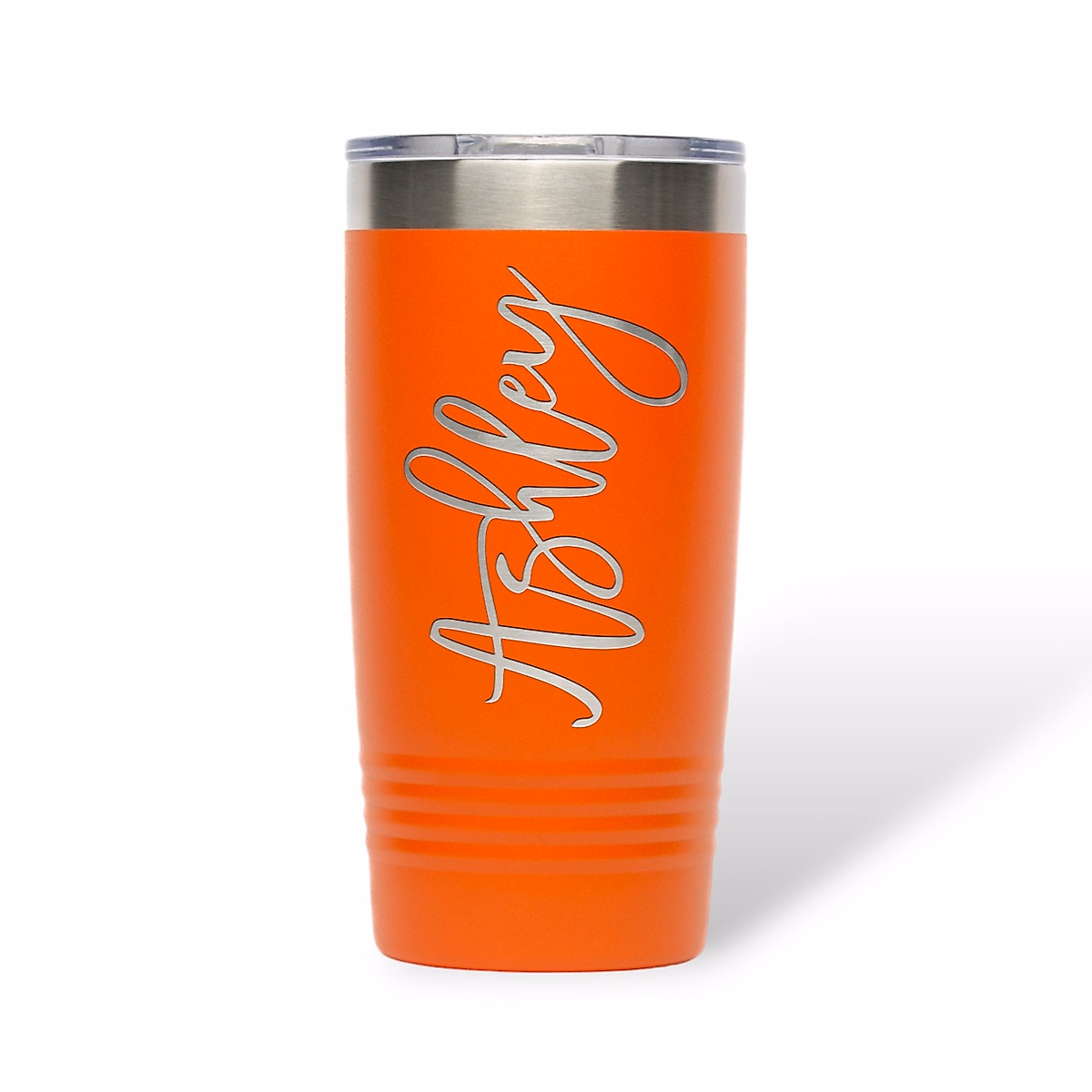 ETCHIFIED Personalized 20oz Stainless Steel Tumbler with Slider Lid - Vacuum Insulated Travel Mug, Add a Name - Keeps Hot or Cold for Hours