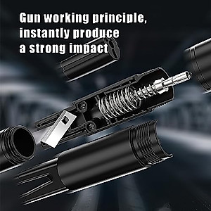 GKmow 1 PC Car Multi-Function Safety Hammer, Mini Emergency Window Breaker, Seat Belt Cutter Car Escape Tool, Universal Emergency Life Saver for Most Cars (Red)