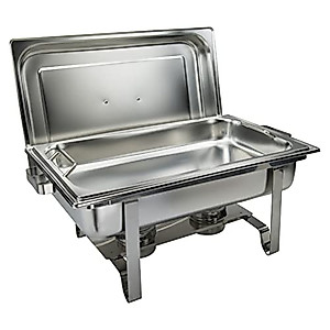 Get-A-Grip Chafer with Food Pan Handles 8Qt Stainless Steel