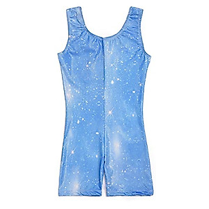DANSHOW Gymnastics Leotards for Girls Kid Shiny Biketard Child Athletic Unitard(40701-S)