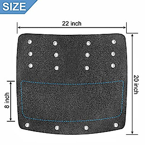 OKBA RV Step Covers Wrap Around, RV Camper Step Covers for 22 Inch RV Camper 8-10" Deep Radius Steps Only - 3 Pack Gray RV Step Rug Carpets
