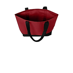 Port Authority Day Tote. BG406, Chili Red/ Black, OSFA