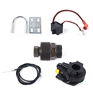 LiFuJunDong 100cc 2-Stroke Bicycle Engine Kit Full Air-Cooling Motor Bike Modified Set Motorized Motor Bike Modified Tool offering, Super Fuel-efficient for 26" 28" Bike