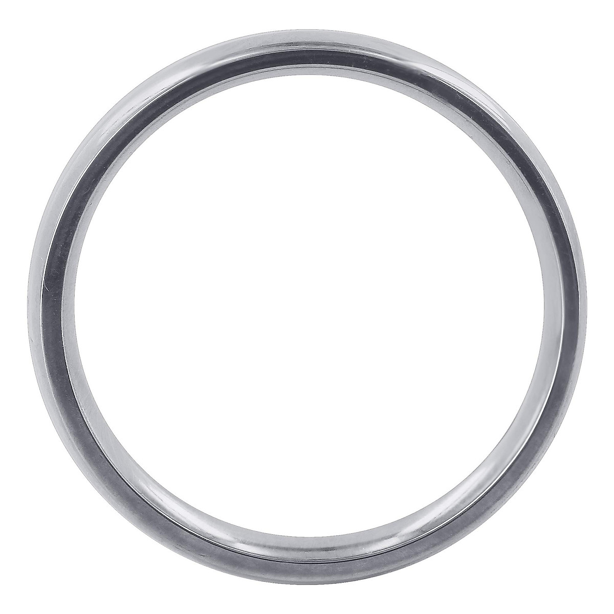 Gem Avenue Stainless Steel Elegant Comfort Fit 4mm Wedding Band Ring For Women, A Gift for Special Occasions Size 7