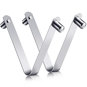 8 Pieces Double Pin Spring Button Clip Push Button Clip Tent Pole Push Button Spring Clips Stainless Steel Kayak Paddle Spring Snap Clips Tube Locking Pin Clips for Camping Replacement (6 mm)