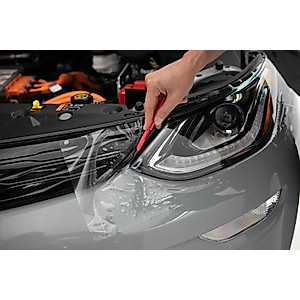 THE WRAP INSTITUTE - Design Lab Ninja Knife Vinyl Wrap/PPF Cutting Tool + 50-Pack of Design Lab Samurai/Ninja Knife Blades (Knife + Blades Combo Set) - Red