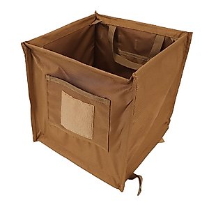Yechiry 33L Arborist Throw Line Storage Cube, Throw Line Storage Basket, Tree Cutting Equipment Throwline Box - Outdoor Large Capacity Foldable Trash Can for Camping BBQ
