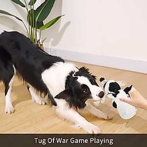 YYDSFEIOU Stuffed Dog Toys for Medium Dogs, Interactive Squeaky Dog Toys Chew Toy Durable Plush Dog Toys for Boredom and Stimulating Puppy Toys Pet Toys with Crinkle Paper for Small Medium Large Dogs